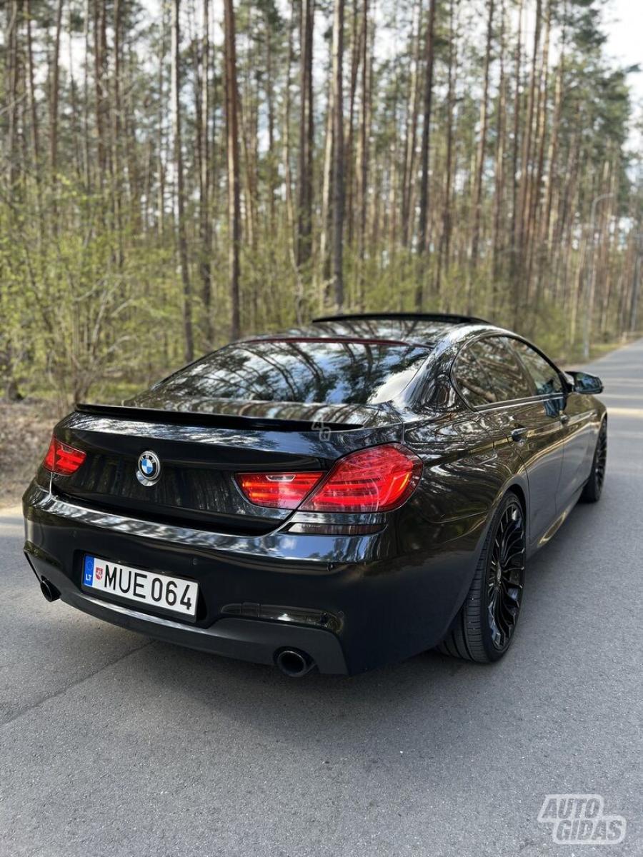 Melns BMW 640 Gran Coupe 2017 Viļņa, ar dzinēja tilpumu 3.00 L un nobraukumu 179 tūkst. km par 19800 €, foto 7 vietnē AUTOMOTO.COM.LV