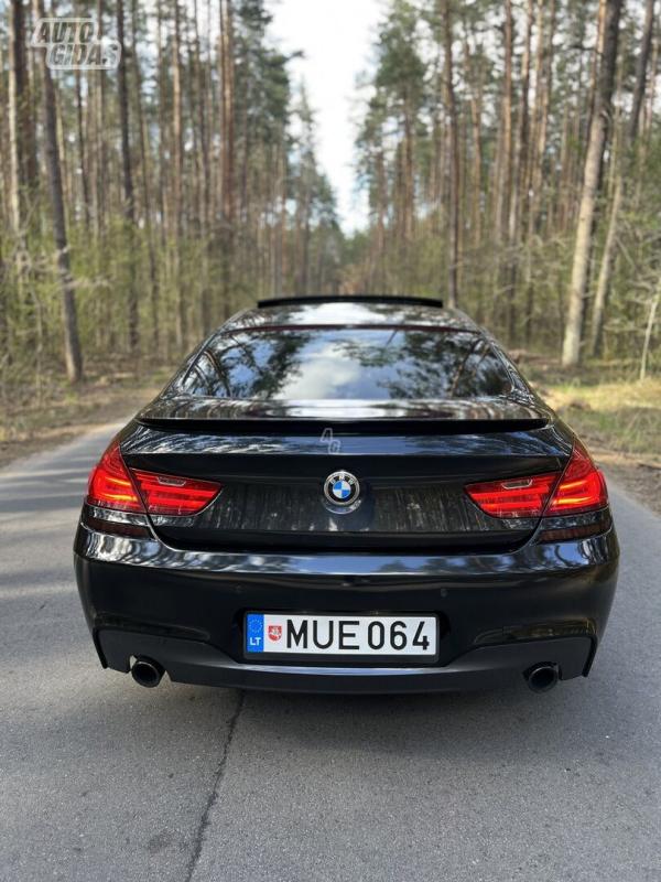 Melns BMW 640 Gran Coupe 2017 Viļņa, ar dzinēja tilpumu 3.00 L un nobraukumu 179 tūkst. km par 19800 €, foto 7 vietnē AUTOMOTO.COM.LV
