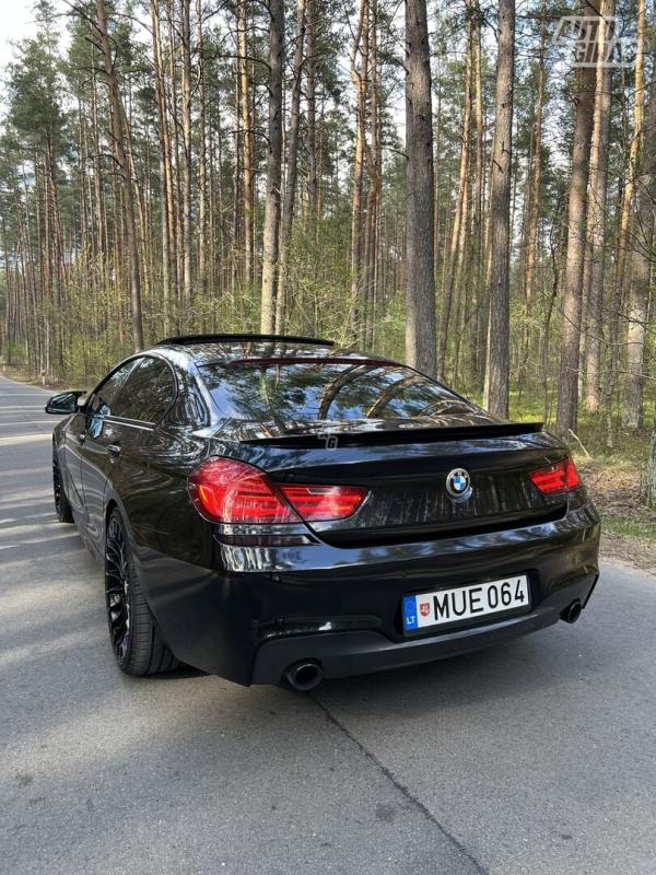 Melns BMW 640 Gran Coupe 2017 Viļņa, ar dzinēja tilpumu 3.00 L un nobraukumu 179 tūkst. km par 19800 €, foto 8 vietnē AUTOMOTO.COM.LV