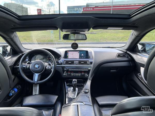 Melns BMW 640 Gran Coupe 2017 Viļņa, ar dzinēja tilpumu 3.00 L un nobraukumu 179 tūkst. km par 19800 €, foto 10 vietnē AUTOMOTO.COM.LV