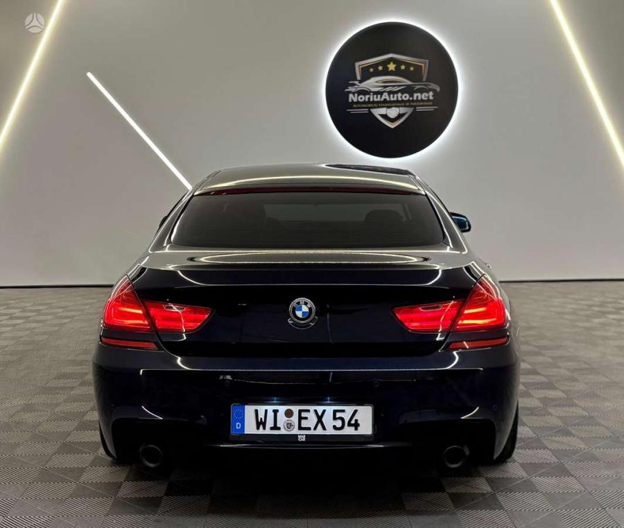 Melns BMW 640 Gran Coupe 2017 Marijampole, ar dzinēja tilpumu 2.99 L un nobraukumu 177 tūkst. km par 18450 €, foto 35 vietnē AUTOMOTO.COM.LV