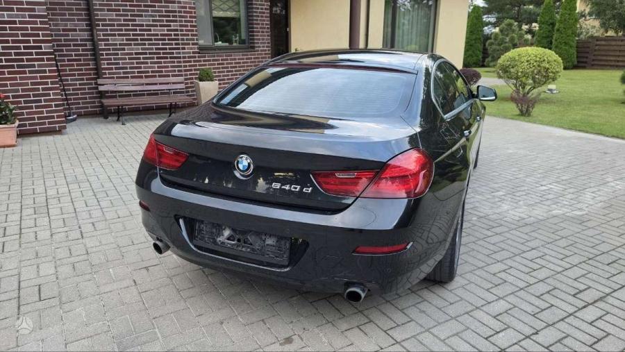 Melns BMW 640 Gran Coupe 2012 Viļņa, ar dzinēja tilpumu 0.00 L un nobraukumu 270 tūkst. km par 14250 €, foto 12 vietnē AUTOMOTO.COM.LV