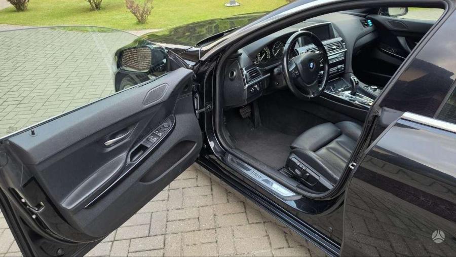 Melns BMW 640 Gran Coupe 2012 Viļņa, ar dzinēja tilpumu 0.00 L un nobraukumu 270 tūkst. km par 14250 €, foto 20 vietnē AUTOMOTO.COM.LV