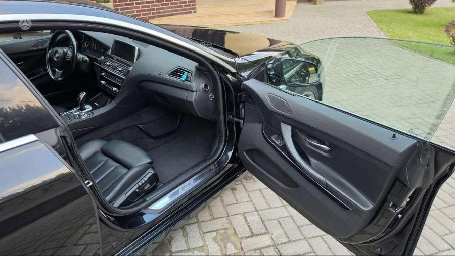 Melns BMW 640 Gran Coupe 2012 Viļņa, ar dzinēja tilpumu 0.00 L un nobraukumu 270 tūkst. km par 14250 €, foto 26 vietnē AUTOMOTO.COM.LV