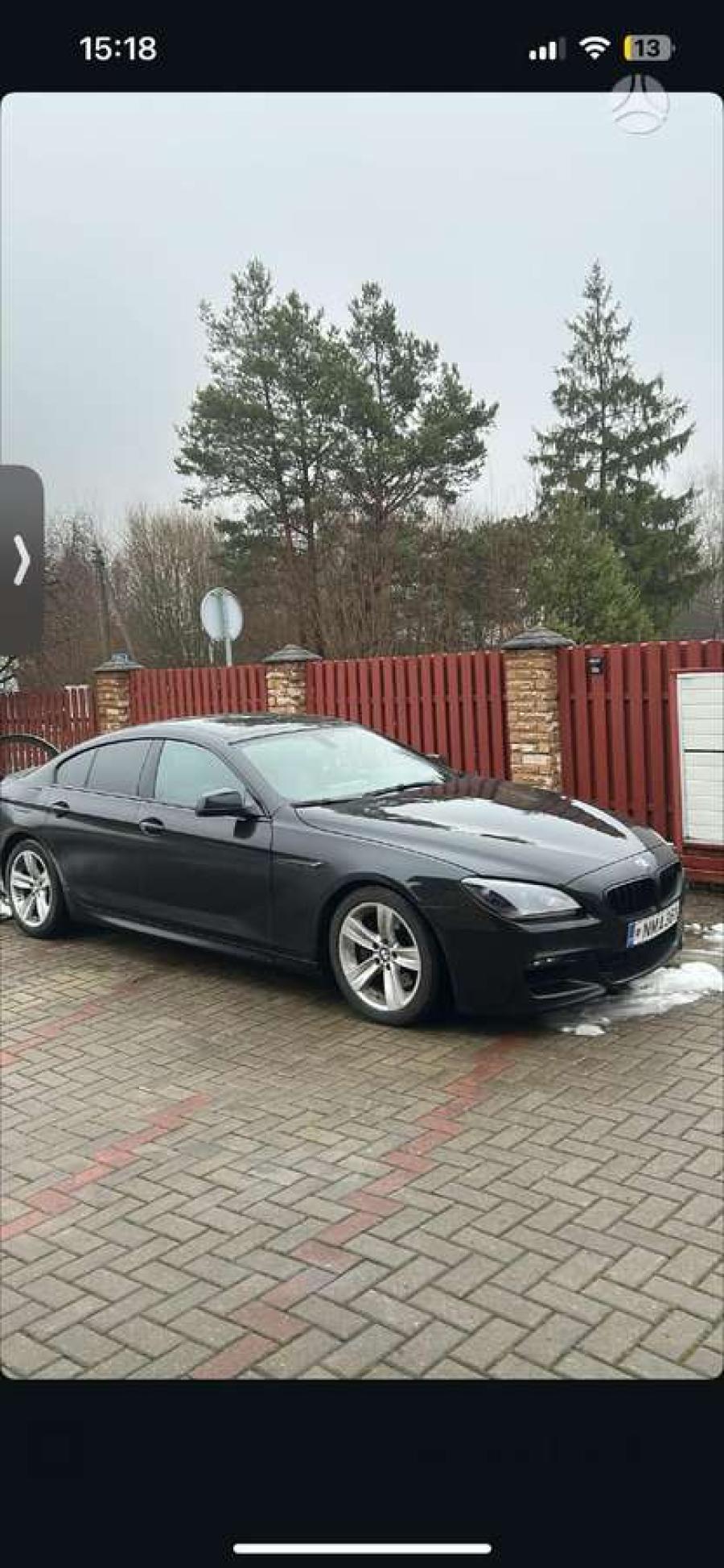 Черный БМВ 640 Gran Coupe 2013 в Вильнюс, объемом двигателя 3.00 л и пробегом 271 тыс. км за 16000 €, фото 16 на AUTOMOTO.COM.LV