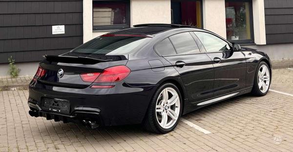Black BMW 640 Gran Coupe 2013 in Kaunas, with an engine capacity of 3.00 L and mileage of 313 thousand km for 13990 €, photo 3 on AUTOMOTO.COM.LV