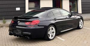 Black BMW 640 Gran Coupe 2013 in Kaunas, with an engine capacity of 3.00 L and mileage of 313 thousand km for 13990 €, photo 4 on AUTOMOTO.COM.LV