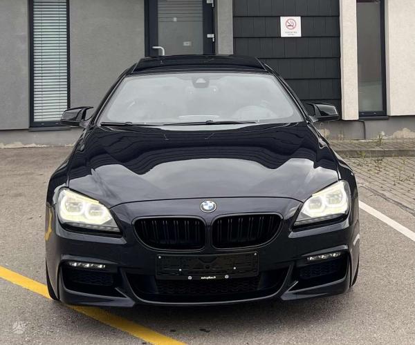 Black BMW 640 Gran Coupe 2013 in Kaunas, with an engine capacity of 3.00 L and mileage of 313 thousand km for 13990 €, photo 5 on AUTOMOTO.COM.LV