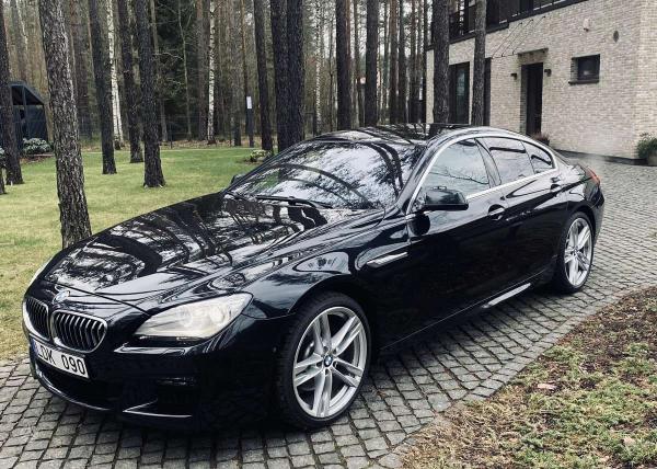 Black BMW 640 Gran Coupe 2013 in Vilnius, with an engine capacity of 3.00 L and mileage of 280 thousand km for 13900 €, photo 7 on AUTOMOTO.COM.LV