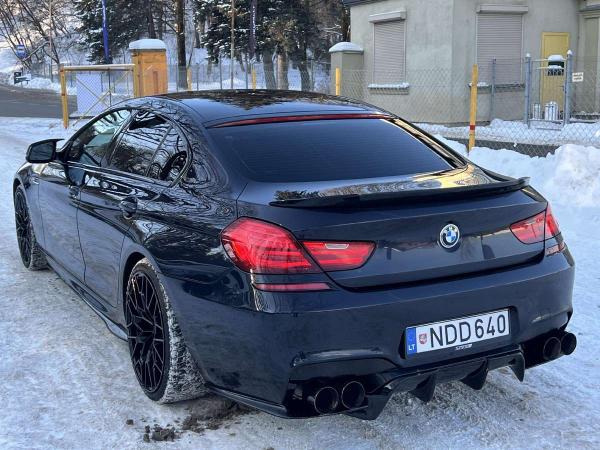 Black BMW 640 Gran Coupe 2014 in Vilnius, with an engine capacity of 2.98 L and mileage of 217 thousand km for 17000 €, photo 3 on AUTOMOTO.COM.LV