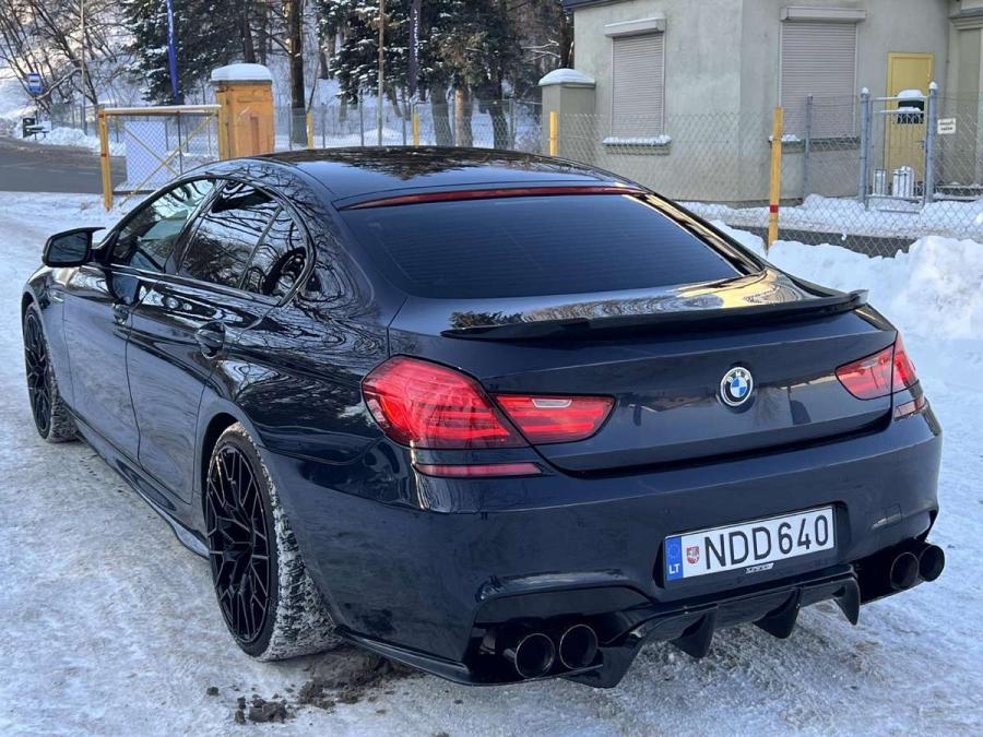 Black BMW 640 Gran Coupe 2014 in Vilnius, with an engine capacity of 2.98 L and mileage of 217 thousand km for 17000 €, photo 3 on AUTOMOTO.COM.LV