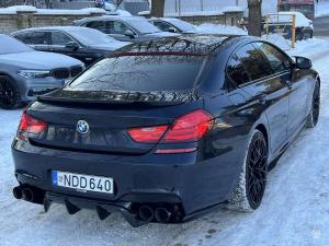 Black BMW 640 Gran Coupe 2014 in Vilnius, with an engine capacity of 2.98 L and mileage of 217 thousand km for 17000 €, photo 5 on AUTOMOTO.COM.LV