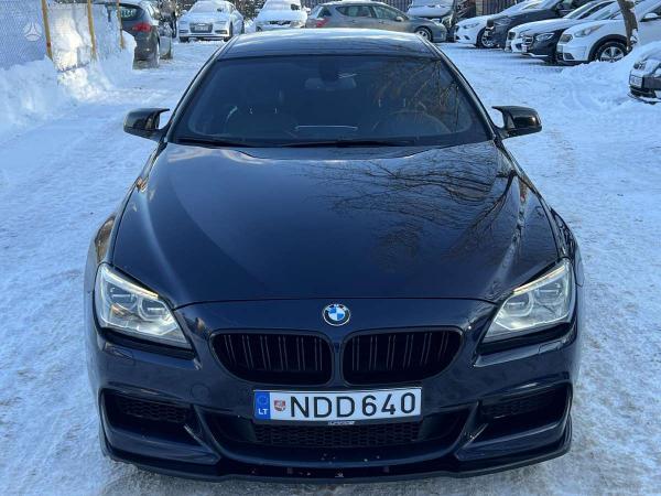 Black BMW 640 Gran Coupe 2014 in Vilnius, with an engine capacity of 2.98 L and mileage of 217 thousand km for 17000 €, photo 9 on AUTOMOTO.COM.LV