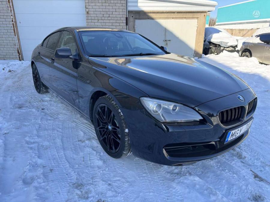 Melns BMW 640 Gran Coupe 2014 Gargždai, ar dzinēja tilpumu 3.00 L un nobraukumu 300 tūkst. km par 13900 €, foto 3 vietnē AUTOMOTO.COM.LV