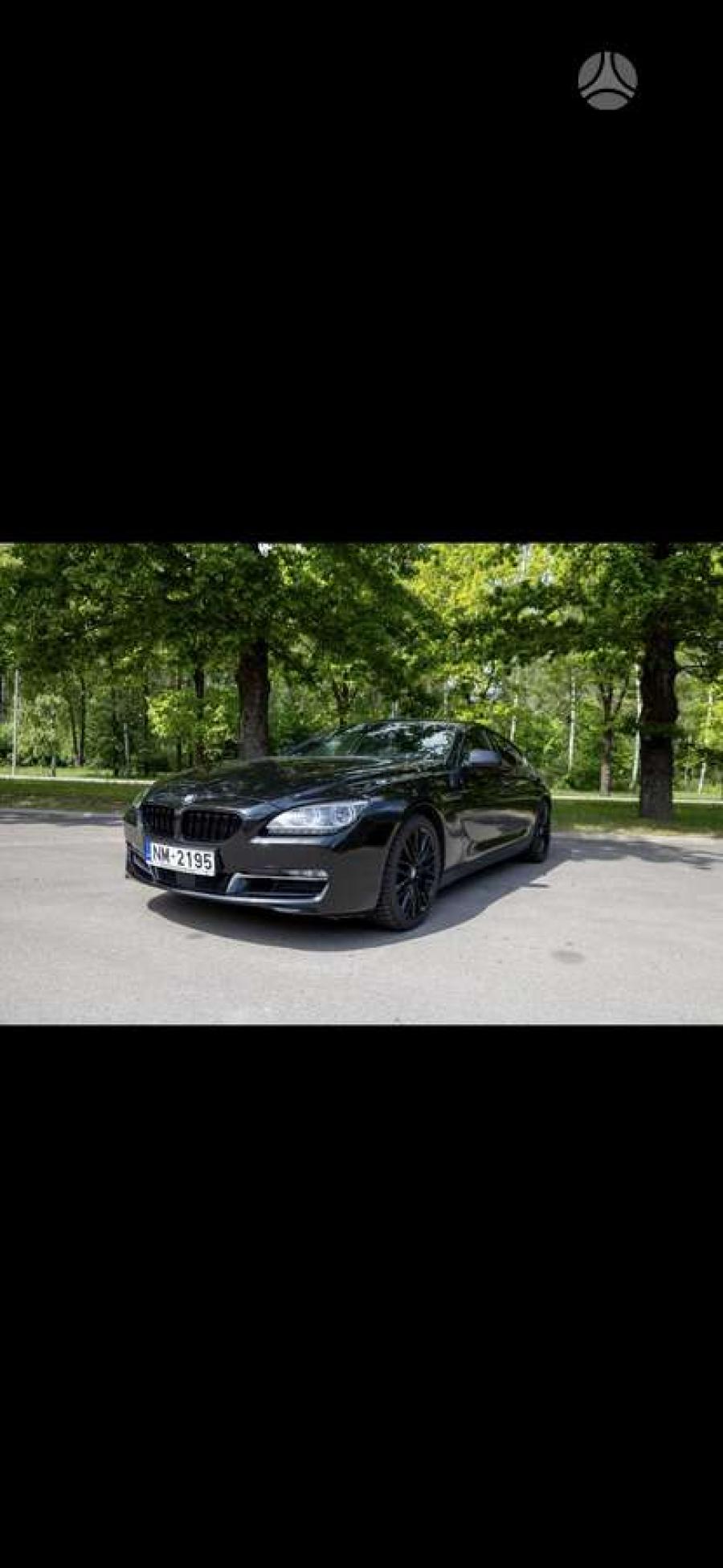 Black BMW 640 Gran Coupe 2014 in Jelgava, with an engine capacity of 3.00 L and mileage of 280 thousand km for 13990 €, photo 3 on AUTOMOTO.COM.LV