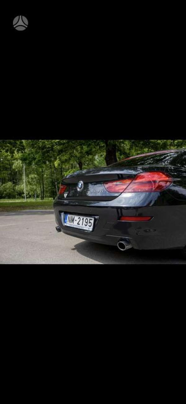 Black BMW 640 Gran Coupe 2014 in Jelgava, with an engine capacity of 3.00 L and mileage of 280 thousand km for 13990 €, photo 5 on AUTOMOTO.COM.LV
