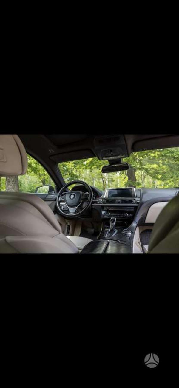 Black BMW 640 Gran Coupe 2014 in Jelgava, with an engine capacity of 3.00 L and mileage of 280 thousand km for 13990 €, photo 8 on AUTOMOTO.COM.LV