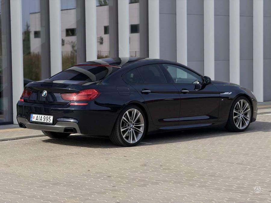 Melns BMW 640 Gran Coupe 2014 Viļņa, ar dzinēja tilpumu 2.99 L un nobraukumu 296 tūkst. km par 16600 €, foto 3 vietnē AUTOMOTO.COM.LV