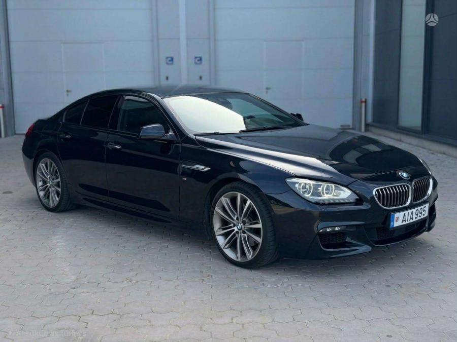 Melns BMW 640 Gran Coupe 2014 Viļņa, ar dzinēja tilpumu 2.99 L un nobraukumu 296 tūkst. km par 16600 €, foto 4 vietnē AUTOMOTO.COM.LV