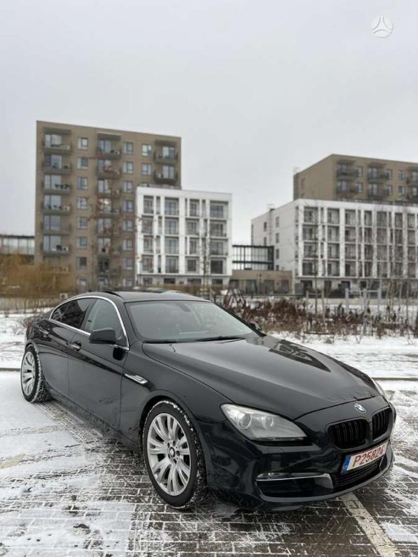 Melns BMW 640 Gran Coupe 2015 Viļņa, ar dzinēja tilpumu 2.99 L un nobraukumu 242 tūkst. km par 10800 €, foto 2 vietnē AUTOMOTO.COM.LV
