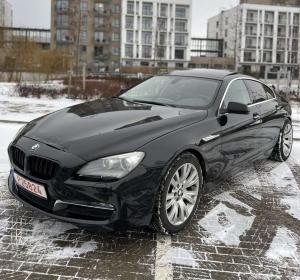 Black BMW 640 Gran Coupe 2015 in Vilnius, with an engine capacity of 2.99 L and mileage of 242 thousand km for 10800 €, photo  on AUTOMOTO.COM.LV