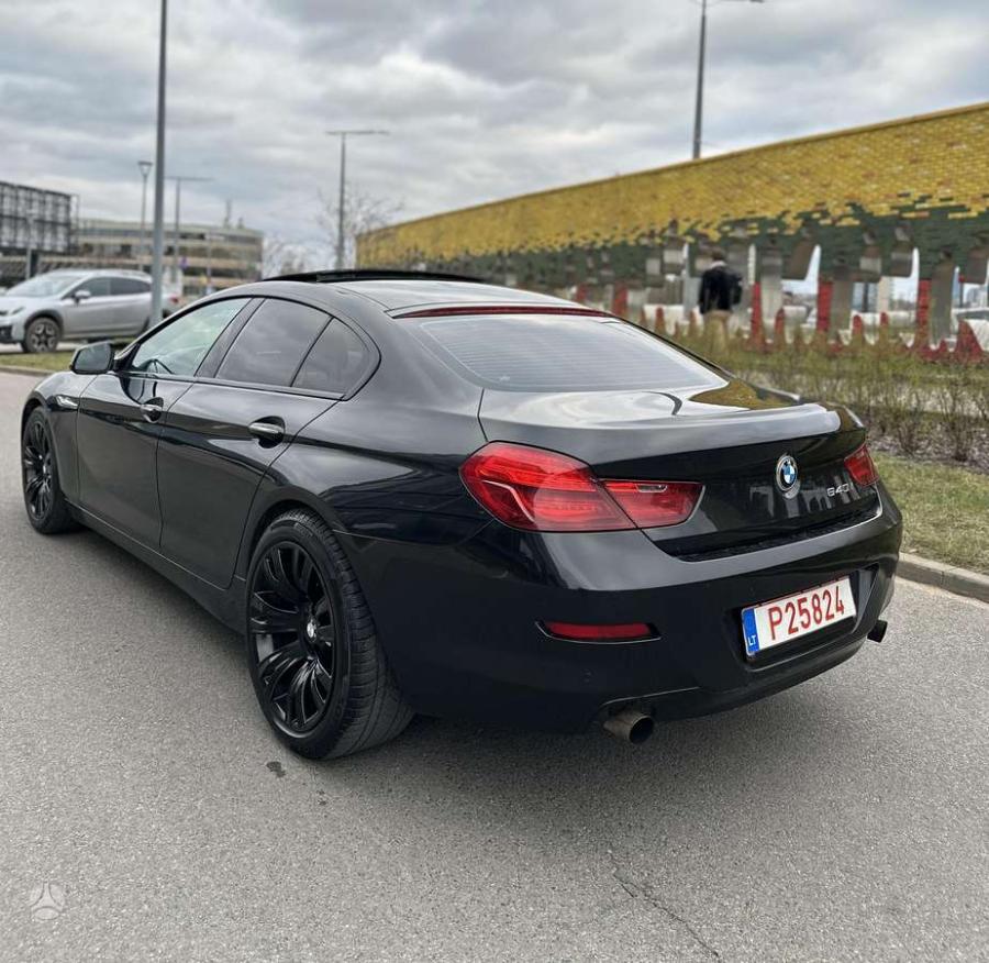 Черный БМВ 640 Gran Coupe 2015 в Вильнюс, объемом двигателя 2.99 л и пробегом 249 тыс. км за 9999 €, фото 1 на AUTOMOTO.COM.LV