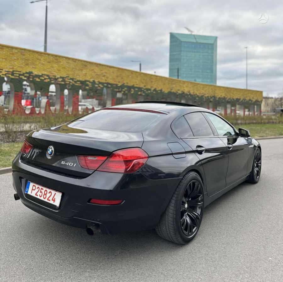 Черный БМВ 640 Gran Coupe 2015 в Вильнюс, объемом двигателя 2.99 л и пробегом 249 тыс. км за 9999 €, фото 3 на AUTOMOTO.COM.LV