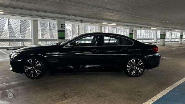 Melns BMW 640 Gran Coupe 2015 Viļņa, ar dzinēja tilpumu 2.99 L un nobraukumu 225 tūkst. km par 14200 €, foto 6 vietnē AUTOMOTO.COM.LV