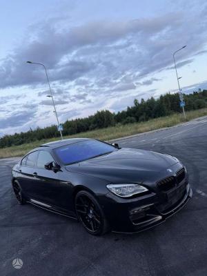 Black BMW 640 Gran Coupe 2017 in Vilnius, with an engine capacity of 3.00 L and mileage of 200 thousand km for 19600 €, photo  on AUTOMOTO.COM.LV