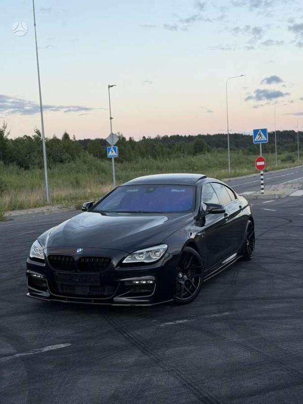 Melns BMW 640 Gran Coupe 2017 Viļņa, ar dzinēja tilpumu 3.00 L un nobraukumu 200 tūkst. km par 19600 €, foto 5 vietnē AUTOMOTO.COM.LV