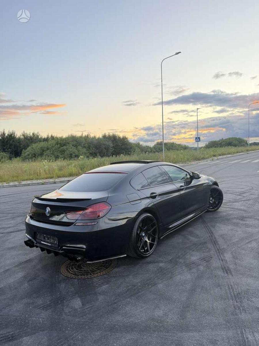 Black BMW 640 Gran Coupe 2017 in Vilnius, with an engine capacity of 3.00 L and mileage of 200 thousand km for 19600 €, photo 7 on AUTOMOTO.COM.LV