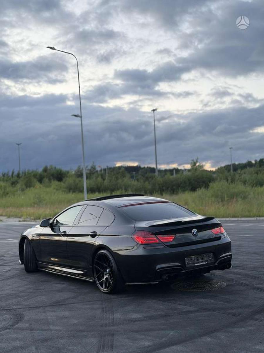 Black BMW 640 Gran Coupe 2017 in Vilnius, with an engine capacity of 3.00 L and mileage of 200 thousand km for 19600 €, photo 11 on AUTOMOTO.COM.LV