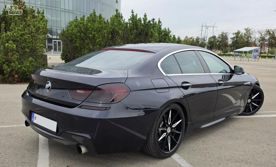 Blue BMW 640 Gran Coupe 2013 in Siauliai, with an engine capacity of 3.00 L and mileage of 187 thousand km for 14999 €, photo 7 on AUTOMOTO.COM.LV