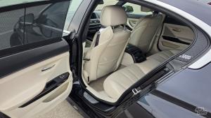 Blue BMW 640 Gran Coupe 2013 in Siauliai, with an engine capacity of 3.00 L and mileage of 187 thousand km for 14999 €, photo 11 on AUTOMOTO.COM.LV