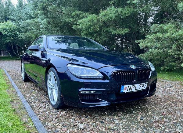 Zils BMW 640 Gran Coupe 2015 Gargždai, ar dzinēja tilpumu 2.98 L un nobraukumu 135 tūkst. km par 18200 €, foto 1 vietnē AUTOMOTO.COM.LV