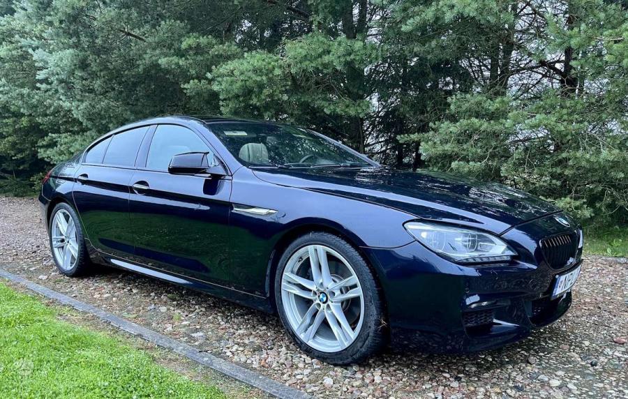 Zils BMW 640 Gran Coupe 2015 Gargždai, ar dzinēja tilpumu 2.98 L un nobraukumu 135 tūkst. km par 18200 €, foto 4 vietnē AUTOMOTO.COM.LV