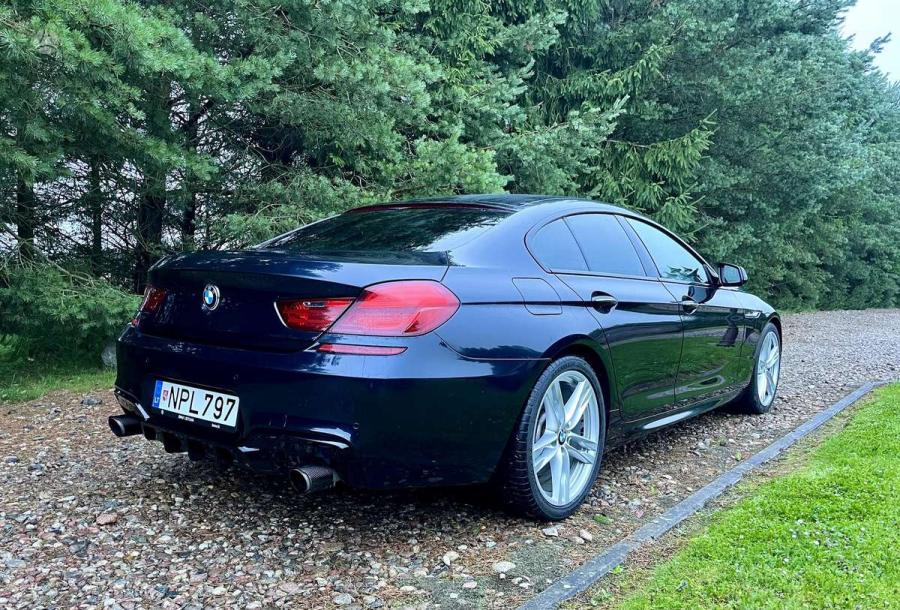 Zils BMW 640 Gran Coupe 2015 Gargždai, ar dzinēja tilpumu 2.98 L un nobraukumu 135 tūkst. km par 18200 €, foto 6 vietnē AUTOMOTO.COM.LV