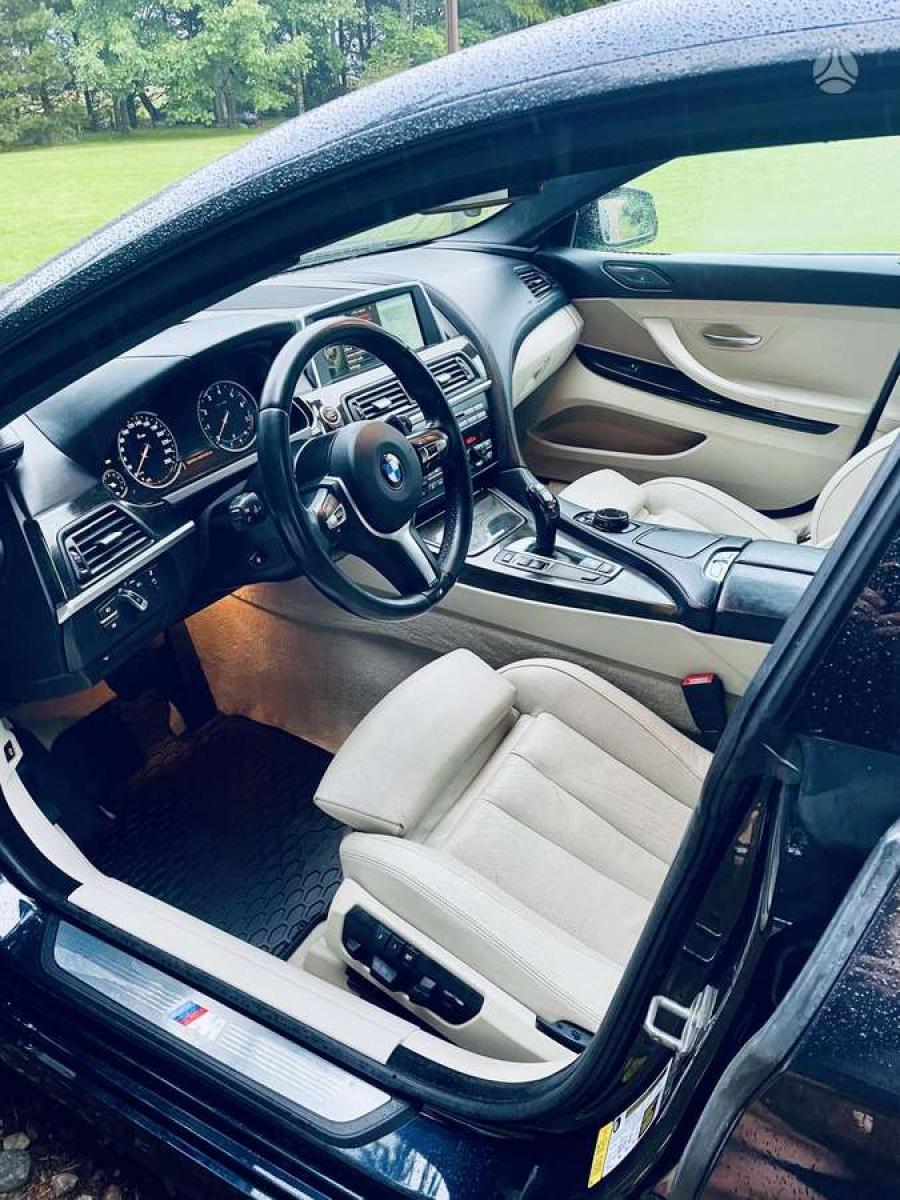 Zils BMW 640 Gran Coupe 2015 Gargždai, ar dzinēja tilpumu 2.98 L un nobraukumu 135 tūkst. km par 18200 €, foto 12 vietnē AUTOMOTO.COM.LV