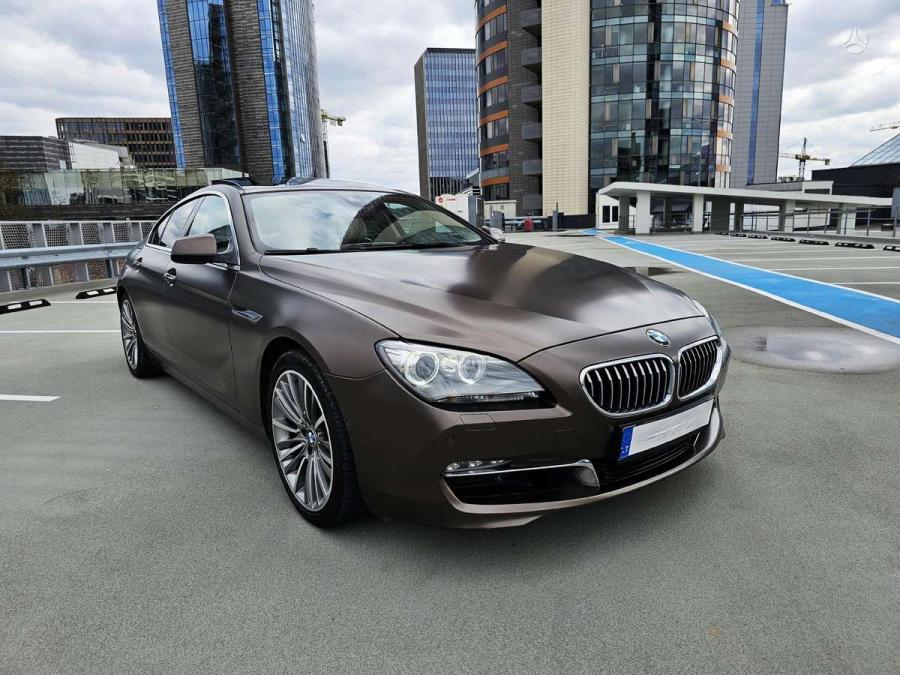 Brown BMW 640 Gran Coupe 2012 in Vilnius, with an engine capacity of 3.00 L and mileage of 188 thousand km for 16500 €, photo 11 on AUTOMOTO.COM.LV