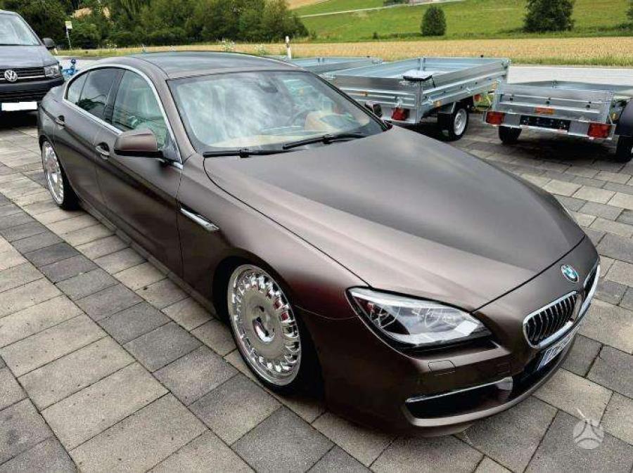 Brūns BMW 640 Gran Coupe 2012 Klaipėda, ar dzinēja tilpumu 2.99 L un nobraukumu 114 tūkst. km par 10900 €, foto 1 vietnē AUTOMOTO.COM.LV