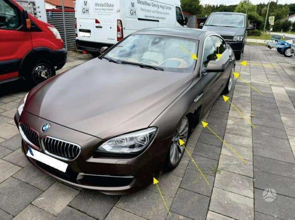 Brown BMW 640 Gran Coupe 2012 in Klaipeda, with an engine capacity of 2.99 L and mileage of 114 thousand km for 10900 €, photo 4 on AUTOMOTO.COM.LV