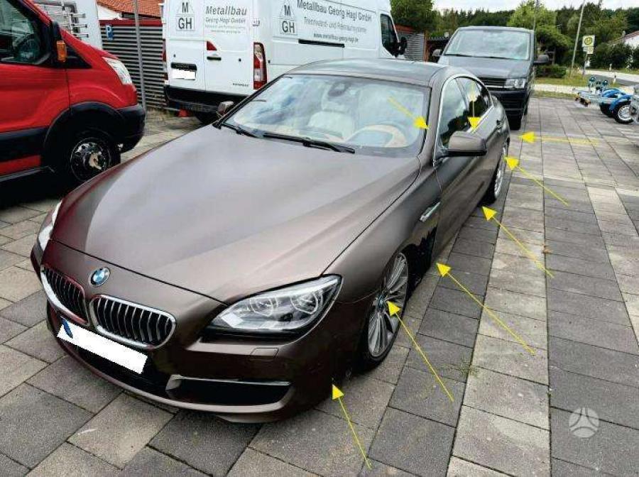 Brūns BMW 640 Gran Coupe 2012 Klaipėda, ar dzinēja tilpumu 2.99 L un nobraukumu 114 tūkst. km par 10900 €, foto 5 vietnē AUTOMOTO.COM.LV