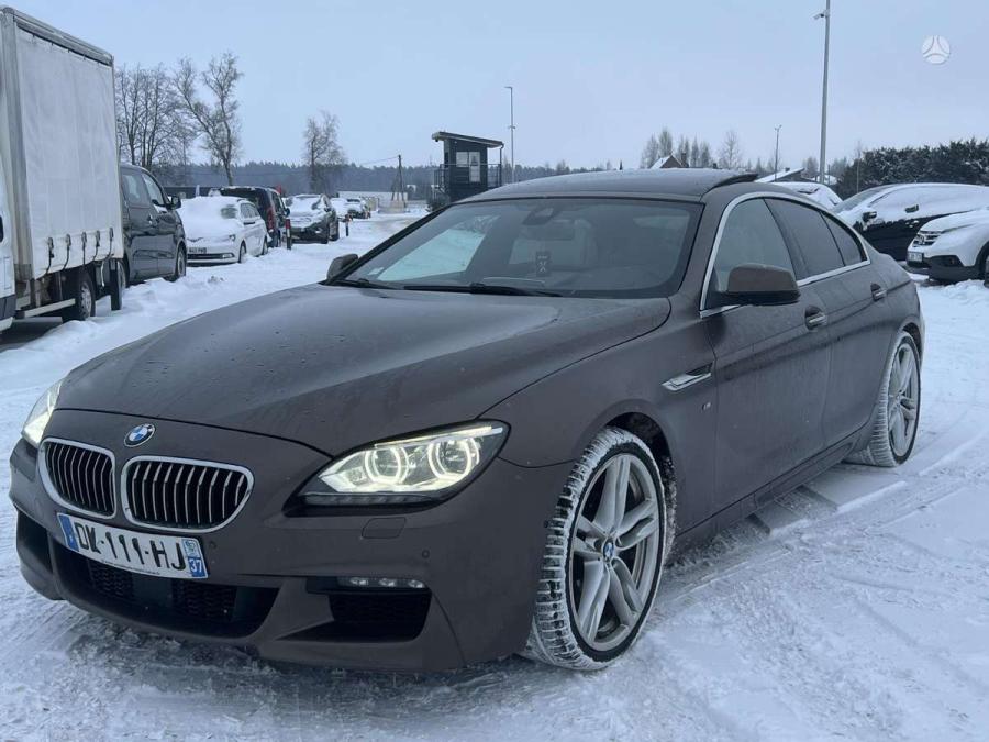 Brown BMW 640 Gran Coupe 2014 in Silale, with an engine capacity of 2.99 L and mileage of 240 thousand km for 13999 €, photo 1 on AUTOMOTO.COM.LV