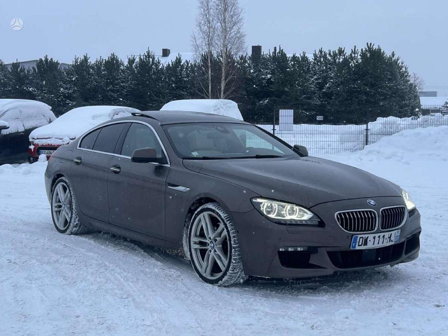 Brown BMW 640 Gran Coupe 2014 in Silale, with an engine capacity of 2.99 L and mileage of 240 thousand km for 13999 €, photo 4 on AUTOMOTO.COM.LV