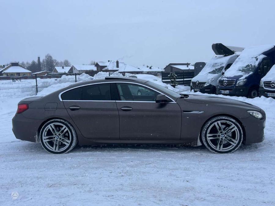 Brown BMW 640 Gran Coupe 2014 in Silale, with an engine capacity of 2.99 L and mileage of 240 thousand km for 13999 €, photo 6 on AUTOMOTO.COM.LV