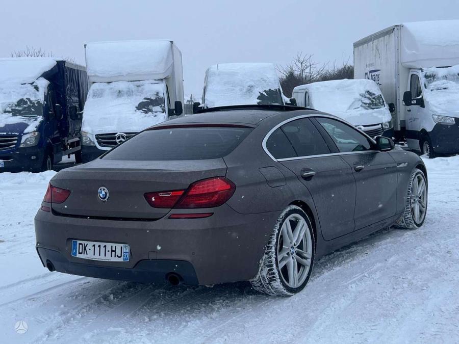 Brown BMW 640 Gran Coupe 2014 in Silale, with an engine capacity of 2.99 L and mileage of 240 thousand km for 13999 €, photo 7 on AUTOMOTO.COM.LV