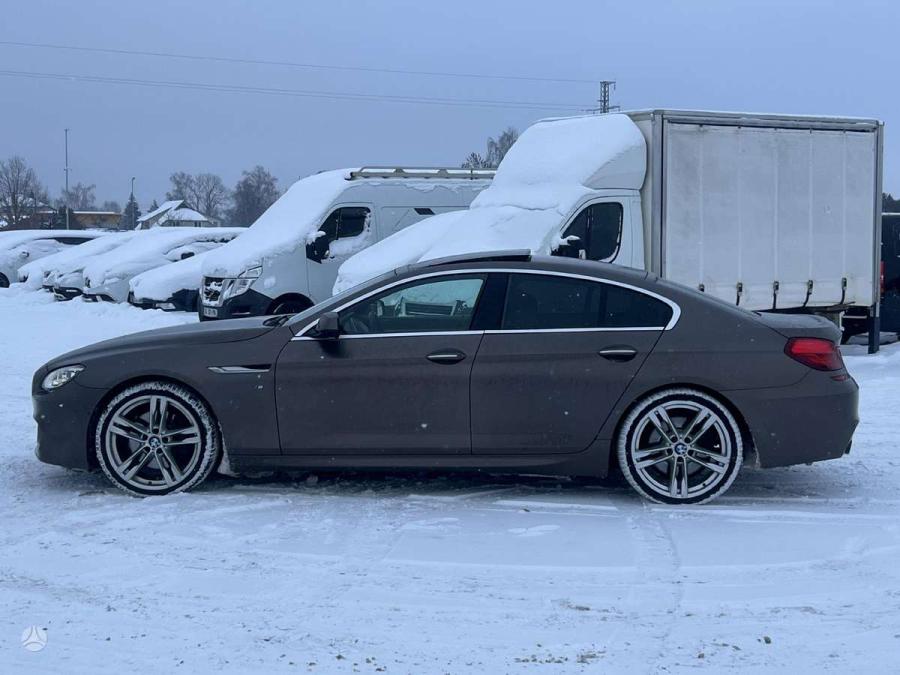 Brown BMW 640 Gran Coupe 2014 in Silale, with an engine capacity of 2.99 L and mileage of 240 thousand km for 13999 €, photo 10 on AUTOMOTO.COM.LV