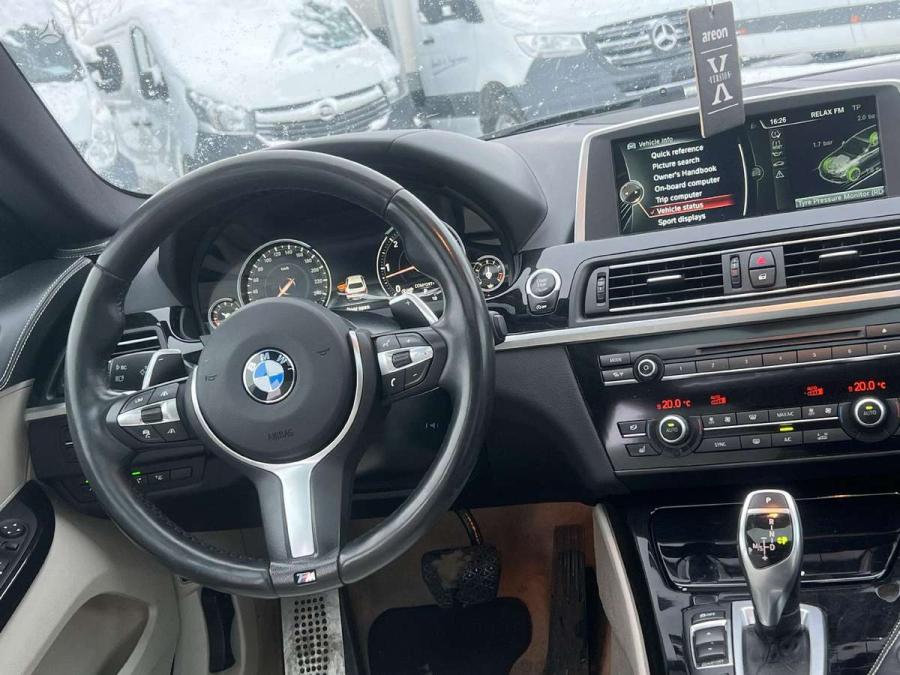 Brown BMW 640 Gran Coupe 2014 in Silale, with an engine capacity of 2.99 L and mileage of 240 thousand km for 13999 €, photo 11 on AUTOMOTO.COM.LV