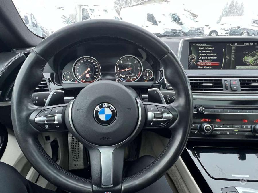 Brown BMW 640 Gran Coupe 2014 in Silale, with an engine capacity of 2.99 L and mileage of 240 thousand km for 13999 €, photo 19 on AUTOMOTO.COM.LV