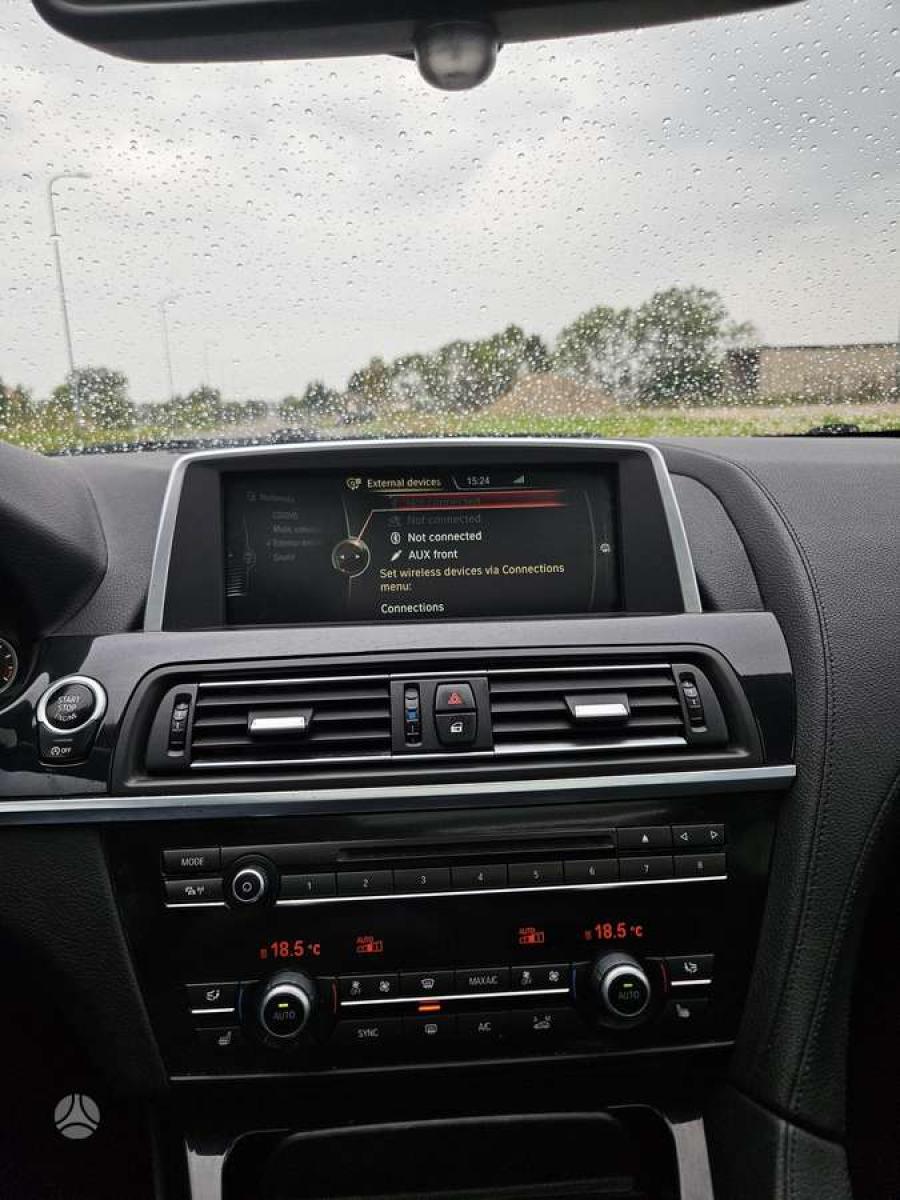 Brūns BMW 640 Gran Coupe 2014 Telšiai, ar dzinēja tilpumu 2.99 L un nobraukumu 286 tūkst. km par 14500 €, foto 14 vietnē AUTOMOTO.COM.LV